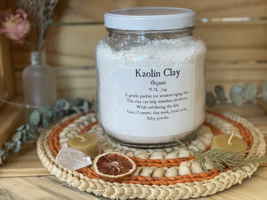 Kaolin Clay, bulk/oz – Golden Poppy Herbal Apothecary